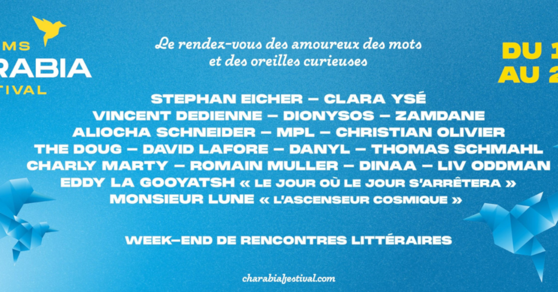 Radio Primitive - Le festival Charabia vous donne de nombreux rendez-vous